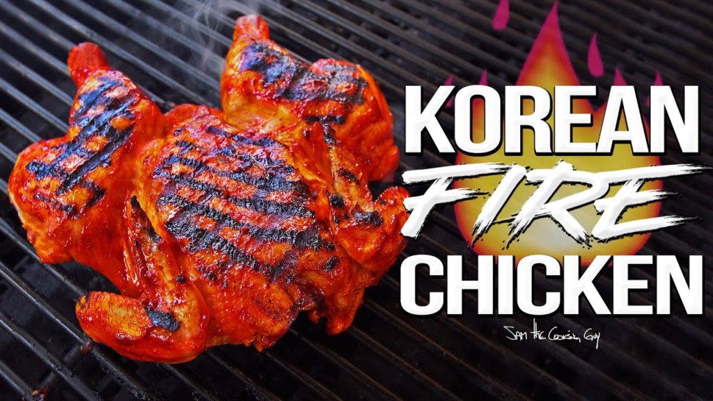 Spicy Korean Fire Chicken - I Love Grill